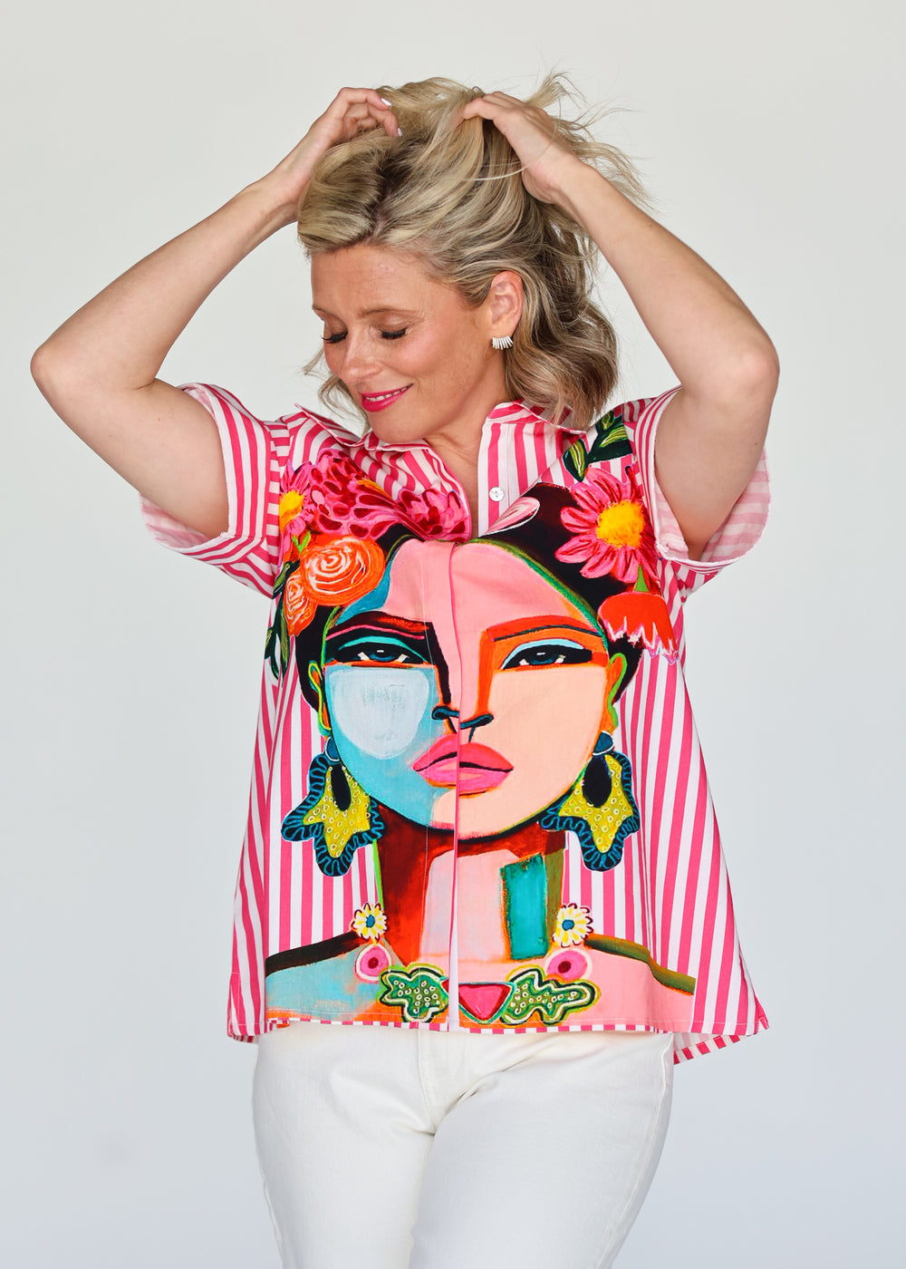 Frida Shirt - Pink (Short Sleeve)